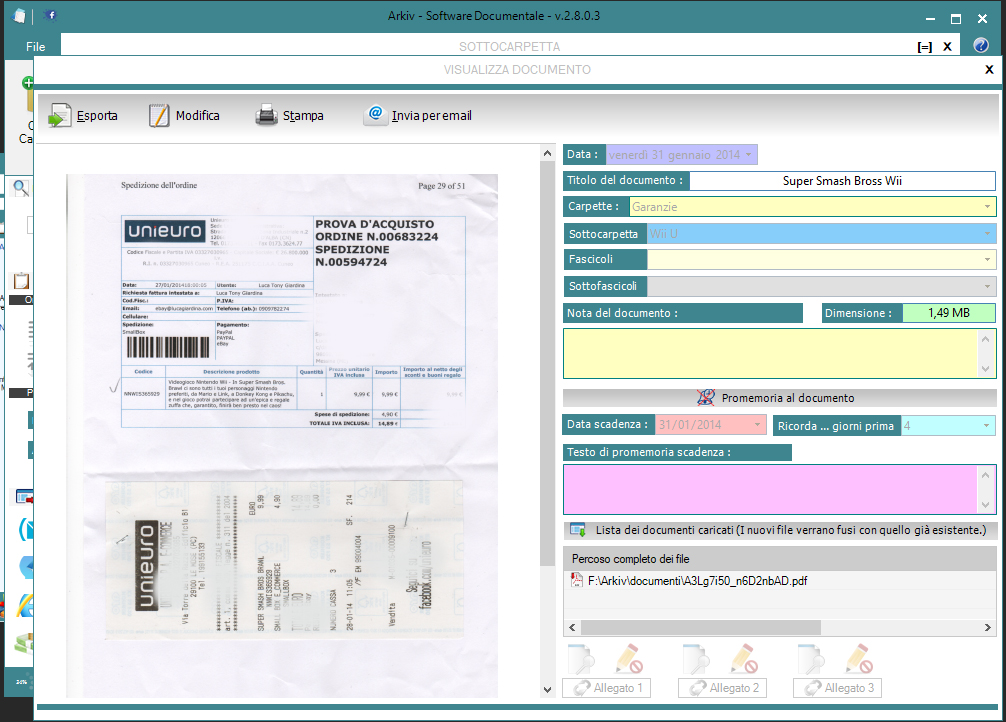 Arkiv- Software di gestione Documentale